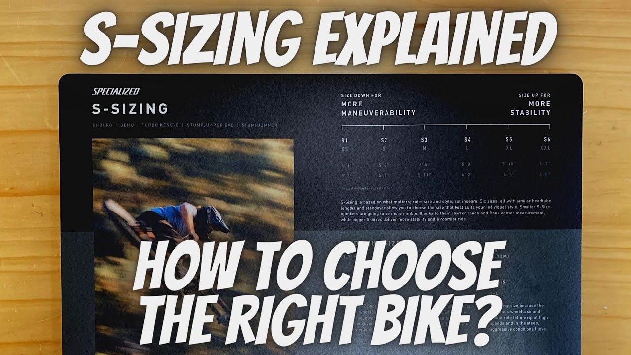 “S” MOUNTAIN BIKE SIZING EXPLAINED (SPECIALIZED BIKES) STUMPJUMPER ENDURO KENEVO