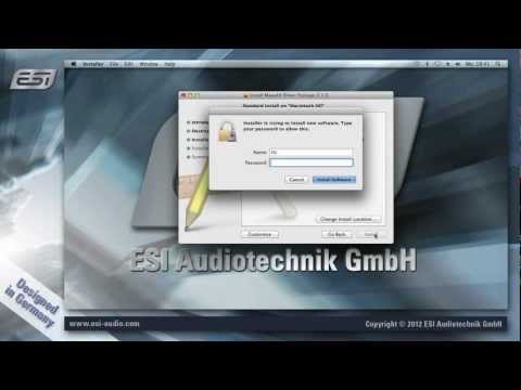 ESI Audio I MAYA44 USB - driver installation under Mac OS X
