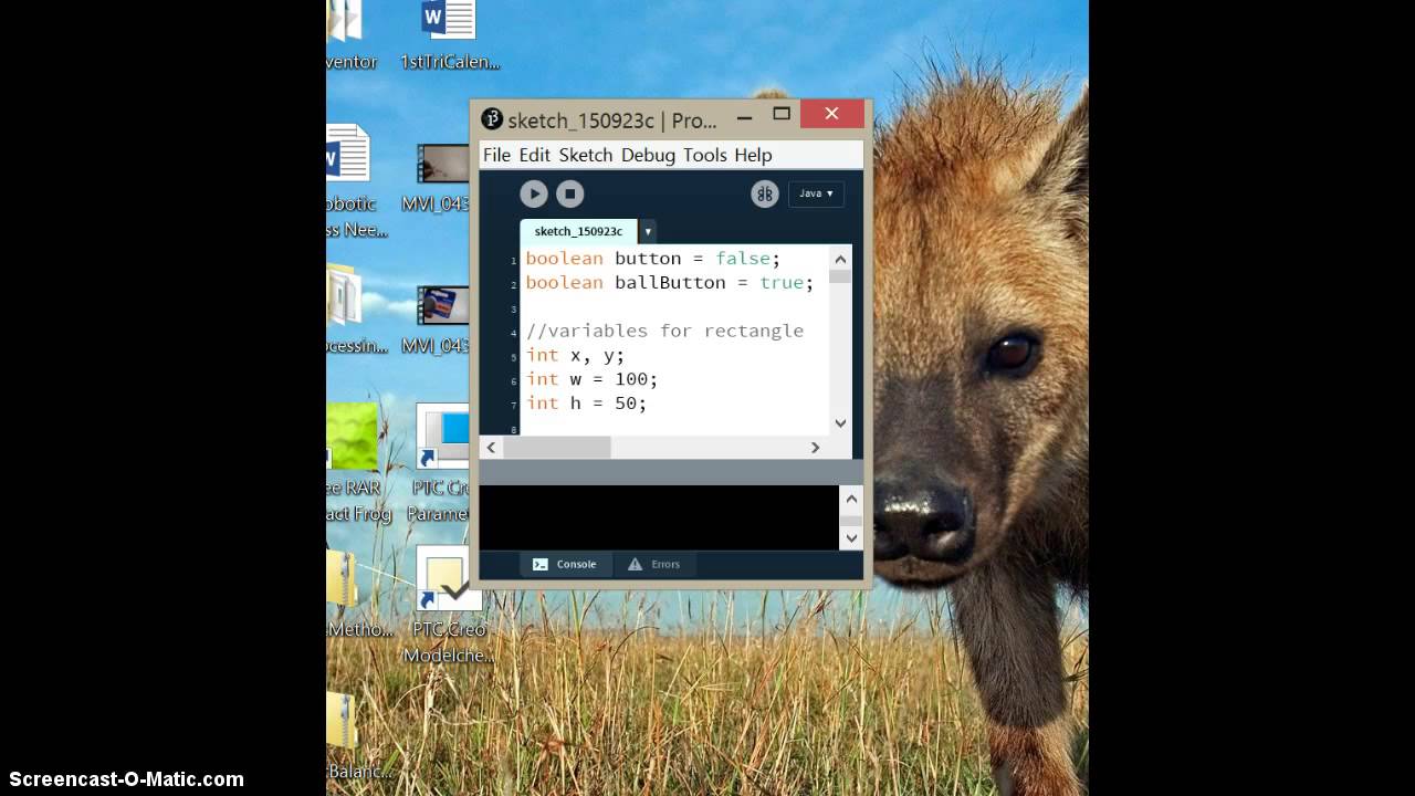 Processing Ball Bounce