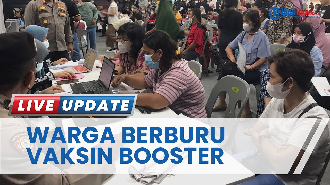 Layanan Vaksin Booster di Grand Mall Kota Batam Terus Diburu Warga, Antrean Selalu Membludak