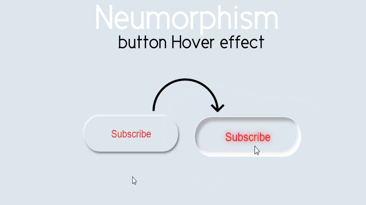 Neumorphism button Hover effects using CSS only
