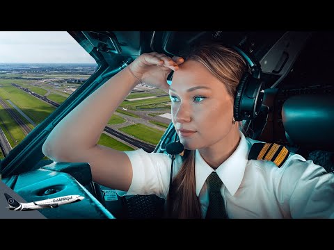 BOEING 737 LANDING Amsterdam Schiphol Airport RWY36C | Cockpit View | Life Of An Airline Pilot