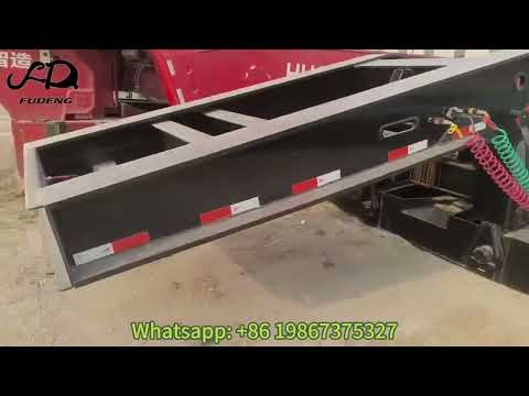 3 Axles Detachable Gooseneck Trailer Heavy Duty Lowbed trailer Lowboy Trailer For Africa