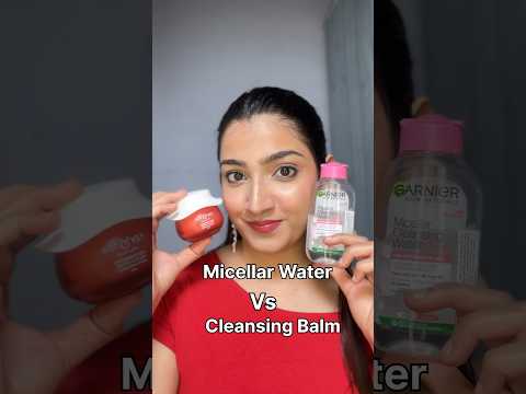 Garnier Micellar water VS Dot and key cleansing balm #makeup #getunready #shortsviral #challenge