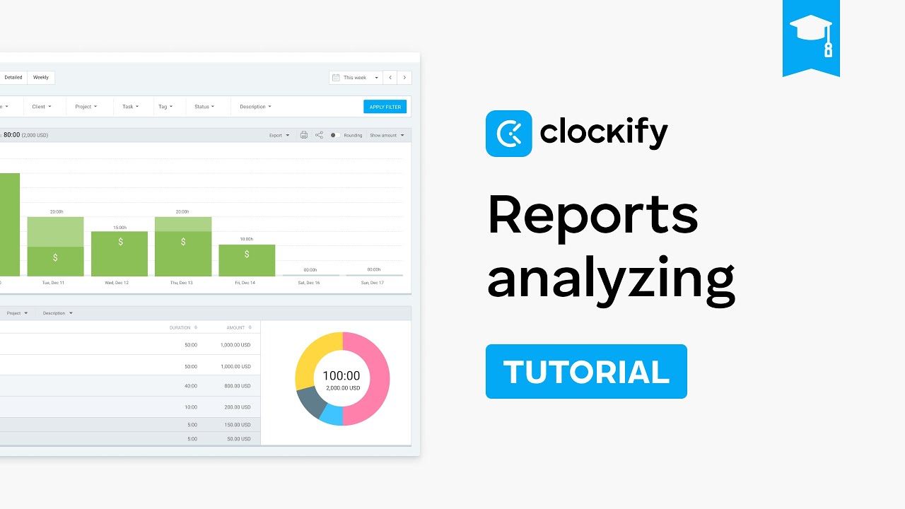 Reports - Analyze | Clockify Tutorial (2025)