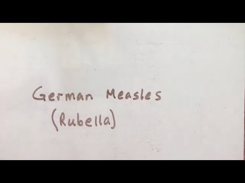 German Measles Rubella (lecture notes)