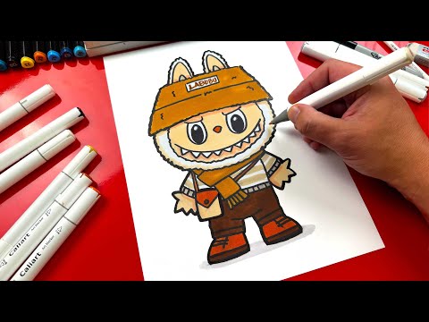 How To Draw A Labubu Monster With Clothes - Dress Be Latte