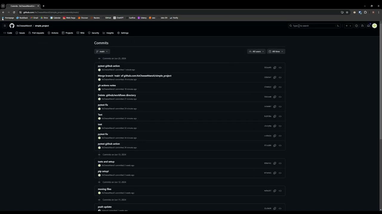 Setting up GitHub Actions to run pytest!