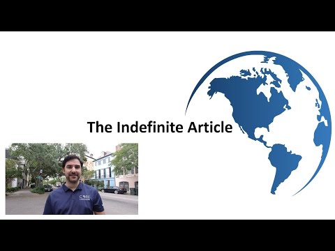 English - The Indefinite Article