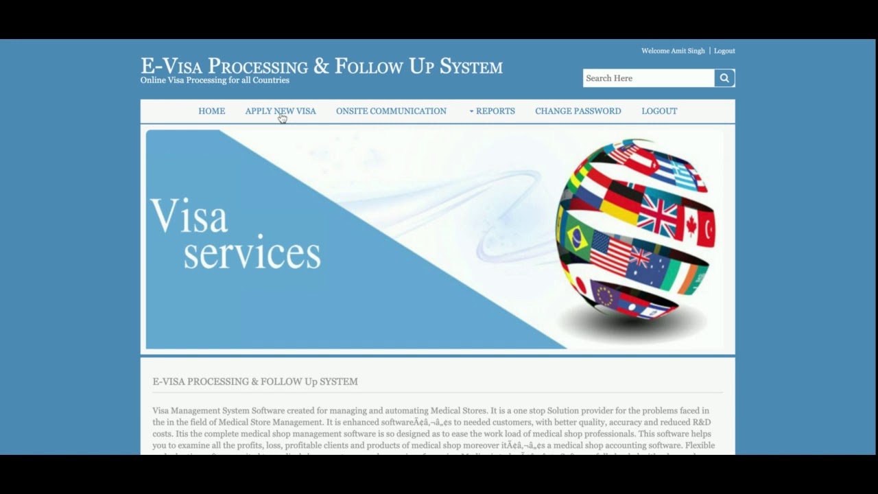 E-Visa Processing Follow Up System | Java JSP Servlet Project Tutorial | Java JSP CRUD Project