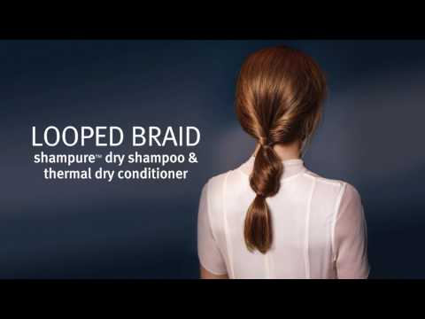 Aveda Get the Look | Shampure Dry Shampoo & Heat Relief Thermal Protector Looped Braid Hairstyle