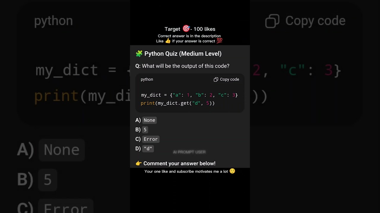 Collecting Programmers day-33 (69/100) #python #java #coding #aipromptuser
