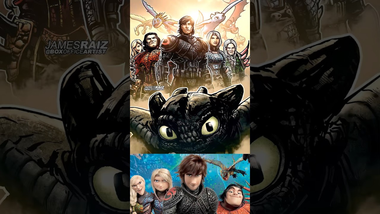 MARVEL ARTIST draws #HowToTrainYourDragon in a #Marvel Style! #httyd
