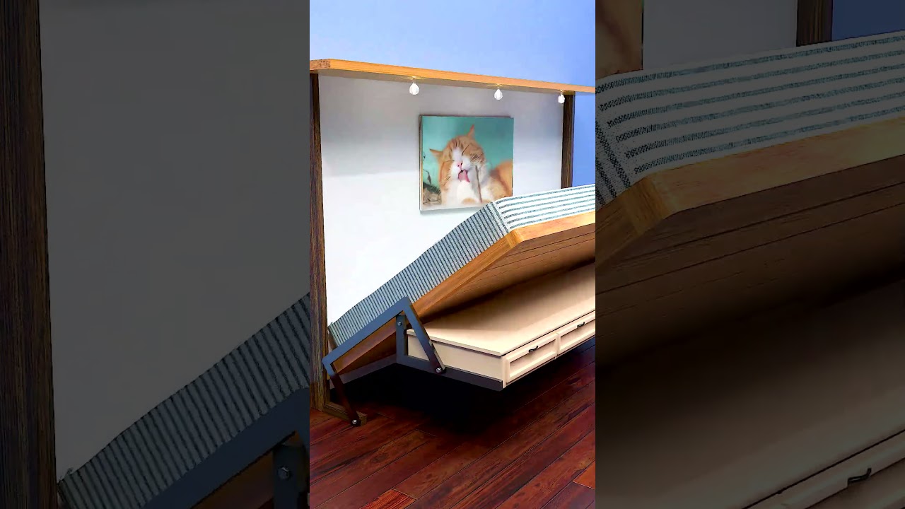 A Murphy Bed Idea For Small Space | DIY Project #bed #diy #bedroom