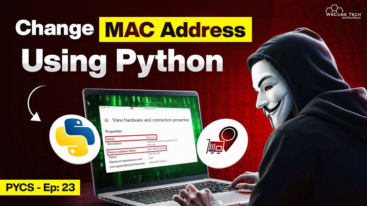 Right Way to Change MAC Address using Python - 100% Working | Python for Cybersecurity Ep. 23