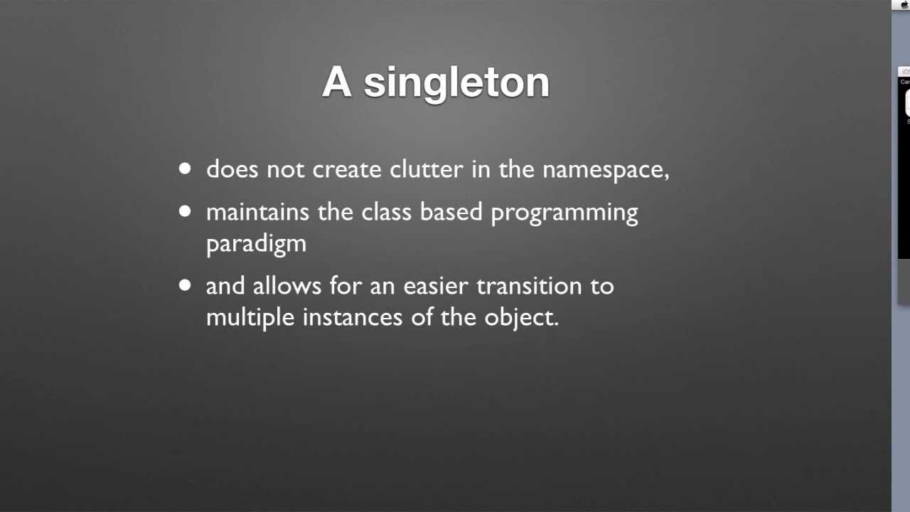Coding a Singleton