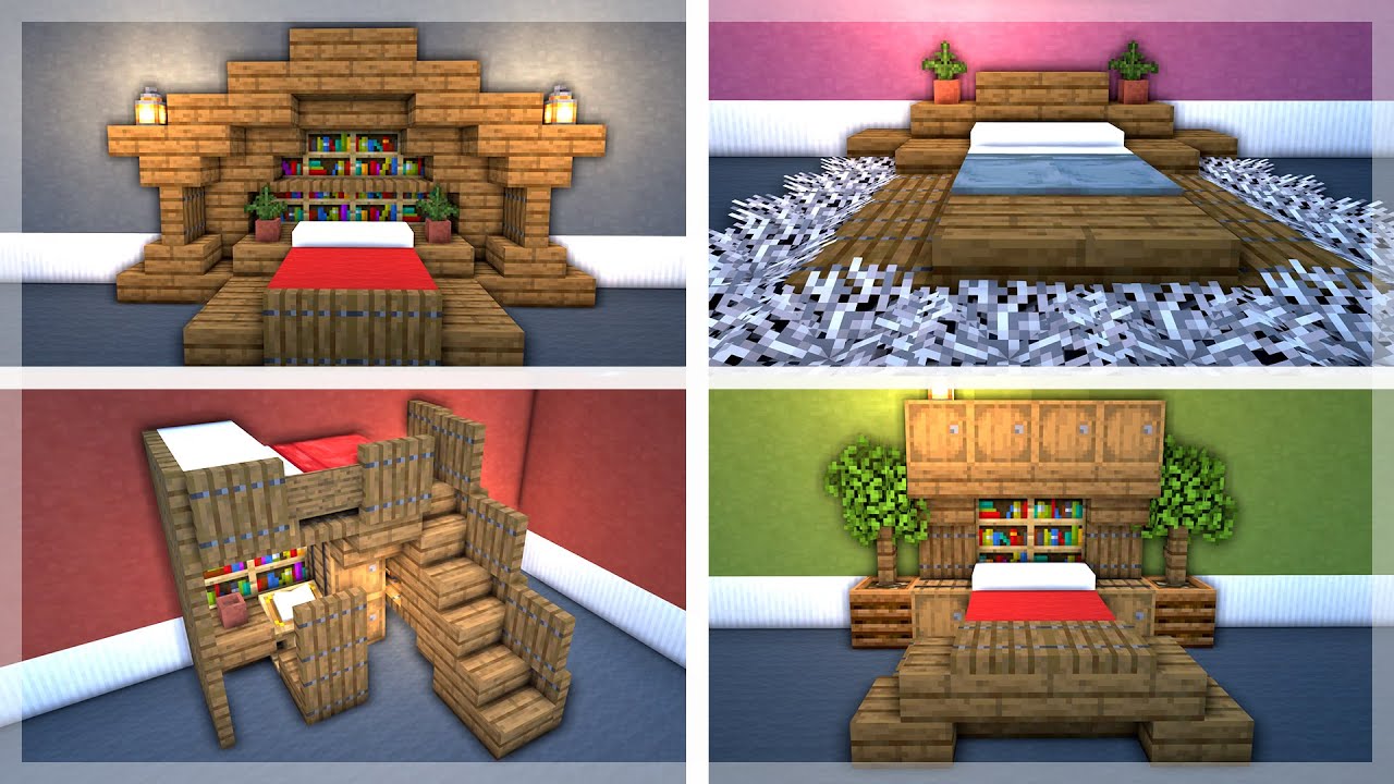 10 AWESOME Bed Designs for Your Minecraft Bedroom