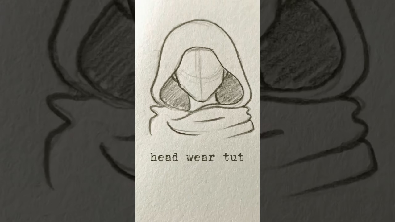 how to draw girl wearing hoodie #girl #drawing #tutorial