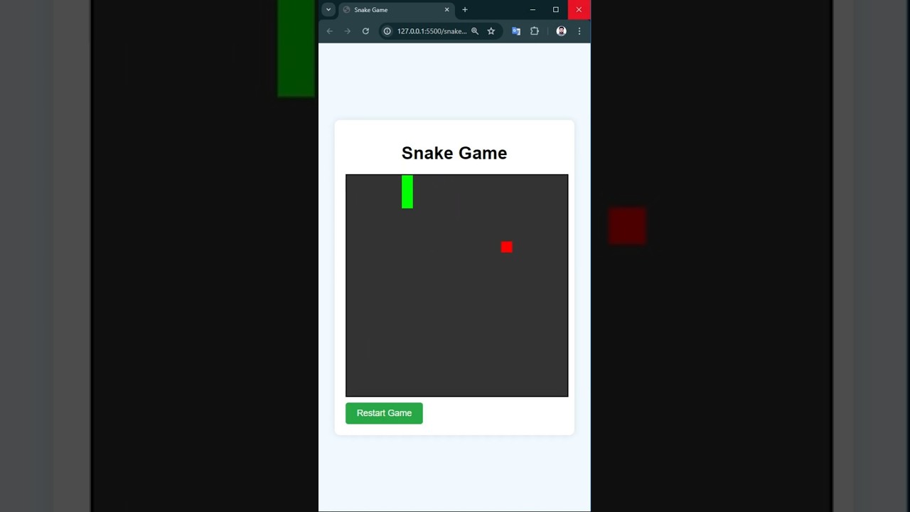 Snake Game With HTML | CSS | Js | Web application | Geme Website | Web Snake Game @HabluProgrammer
