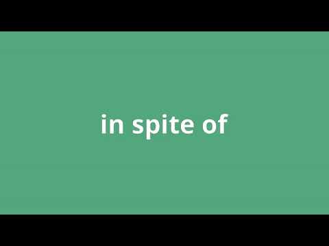 what is the meaning of in spite of