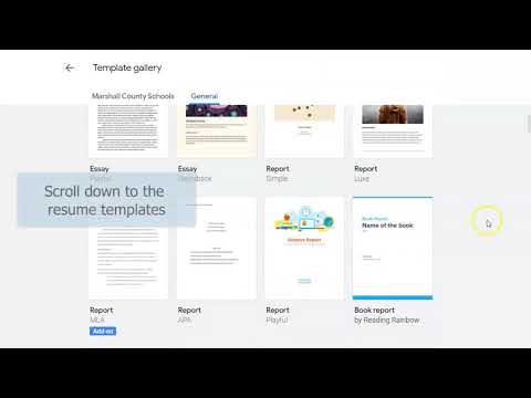 Google Docs Resume
