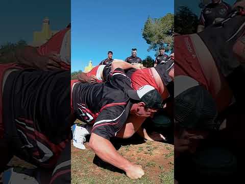 WHAT A 900KG RUGBY SCRUM LOOKS LIKE CLOSE UP