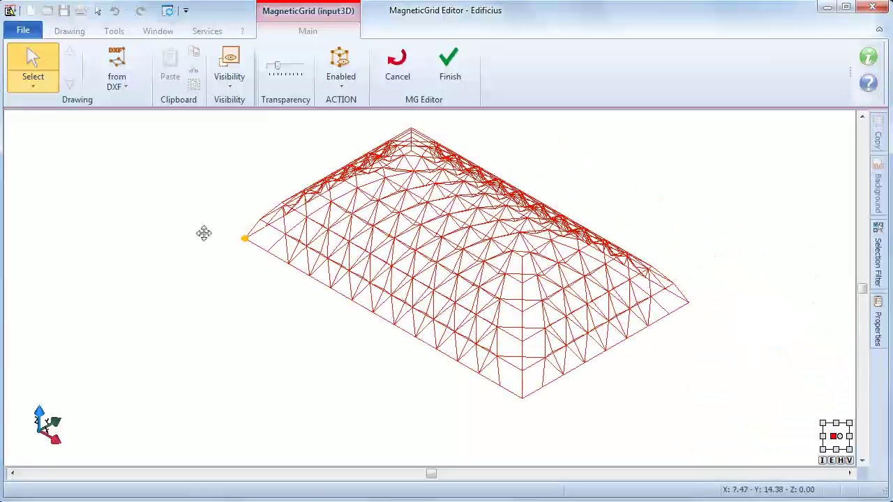 Edificius Tutorial - Inserting a 3D MagneticGrid using DXF auto detection - ACCA software