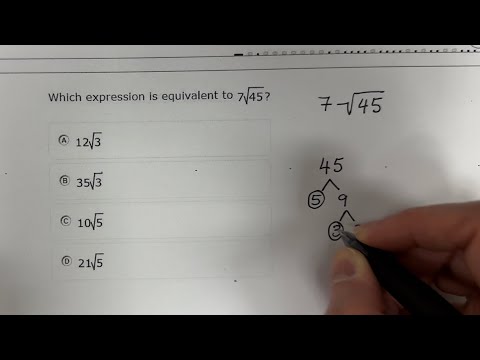 ✌️😄 Simplifying Square Roots **Calculator CHEAT** // Algebra I STAAR 2024 // 1