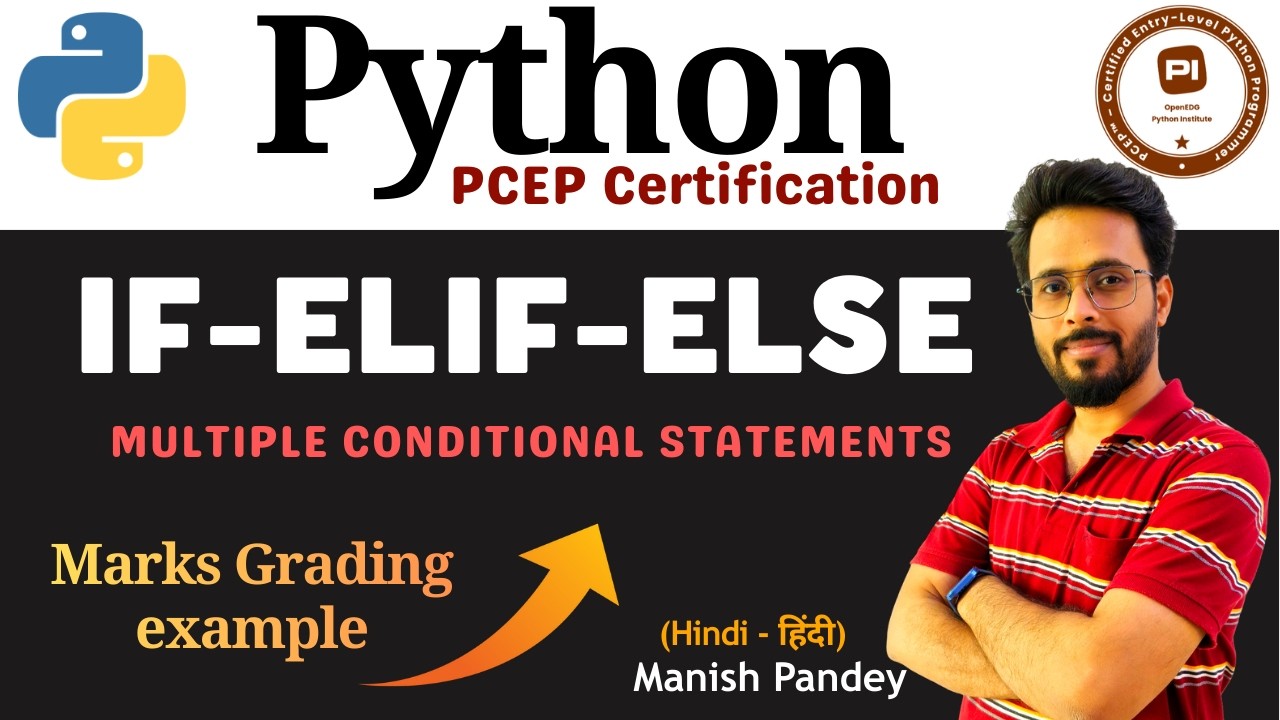 26. if-elif-else Statement in Python | Python PCEP Certification