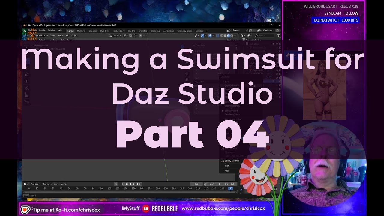 Part 04   Making a Swimsuit for Daz Studio
