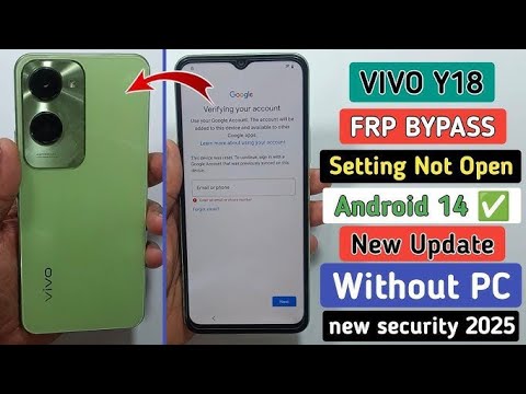 Vivo Y18i/ Y18: Google/Frp BYPASS Without PC -No Share Article/ No Settings 2025 Android 14/15