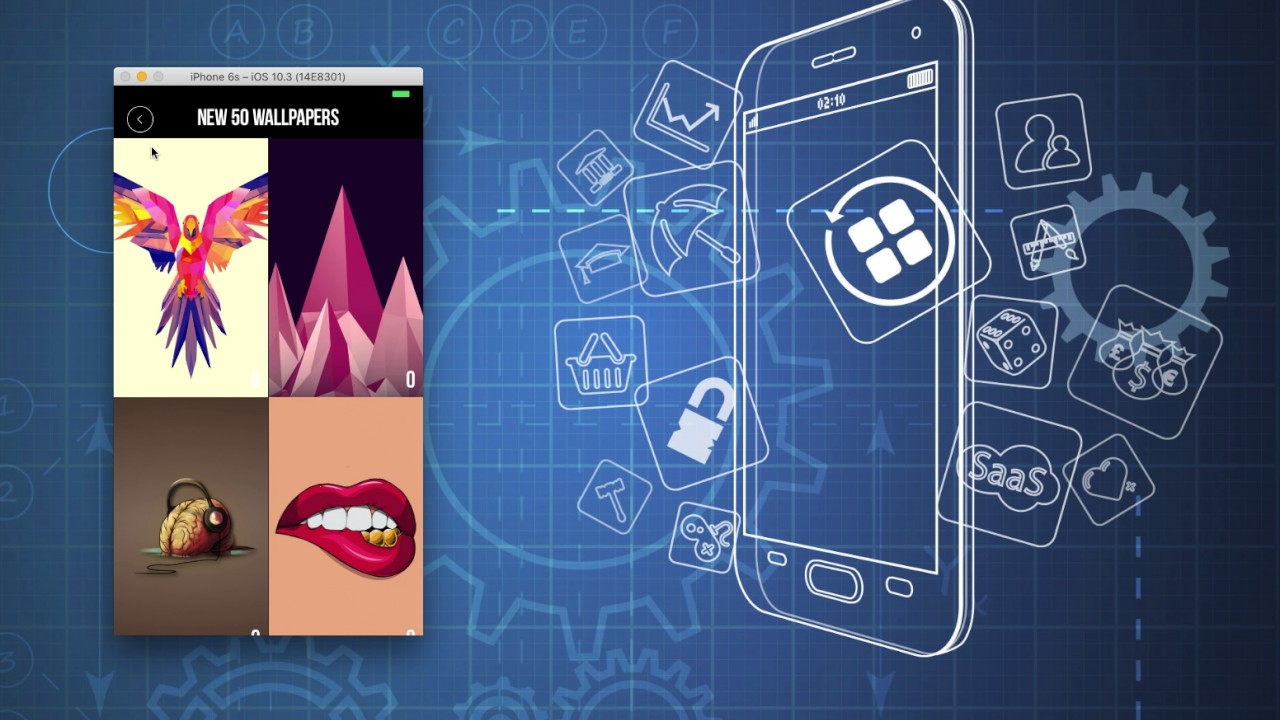 Wallpapers  - full open source project for Xcode (iOS)