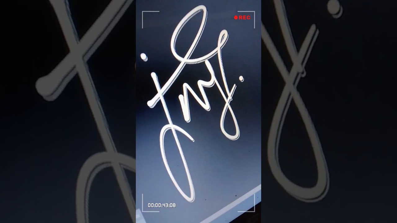 Signature Design, vector format in illustrator