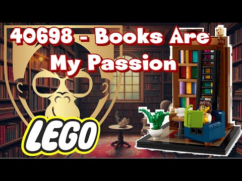 Lego set 40698 - Books Are My Passion *** TIME-LAPSE LEGO BUILD & REVIEW ***