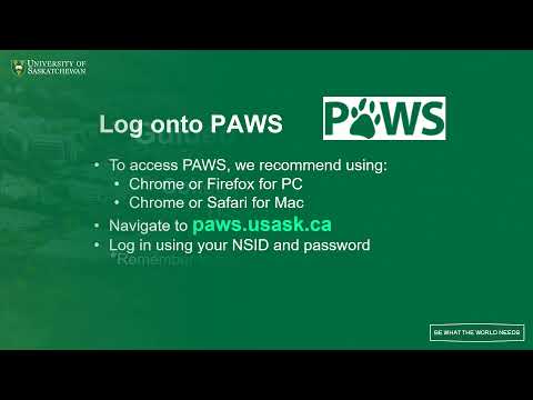 UStart2021 BEd Guided PAWS Tour Video