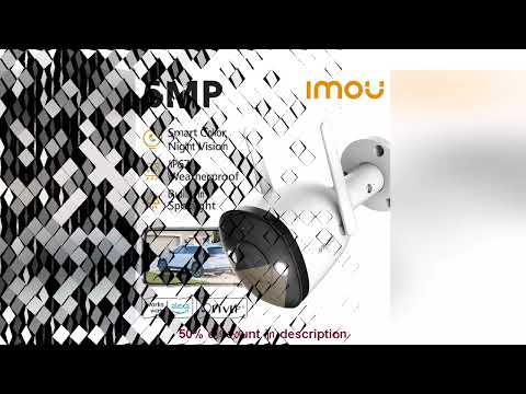 Latest Products You Must Know! IMOU Bullet 2E 5MP 3K Built-in Spotlight Full Color WiFi Camera Out