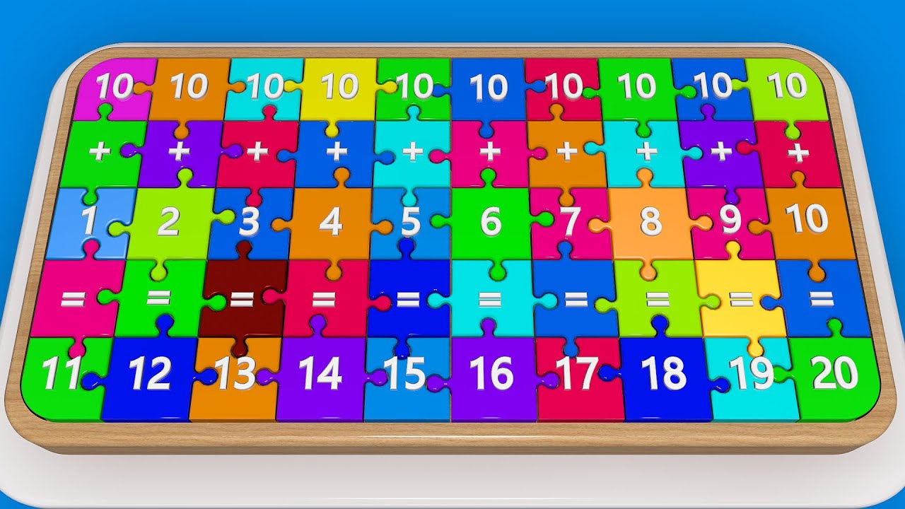 Educational Puzzles |   Addition with number 10