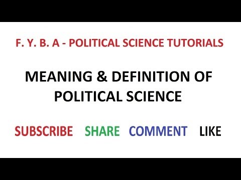 Meaning & Definition of Political Science
