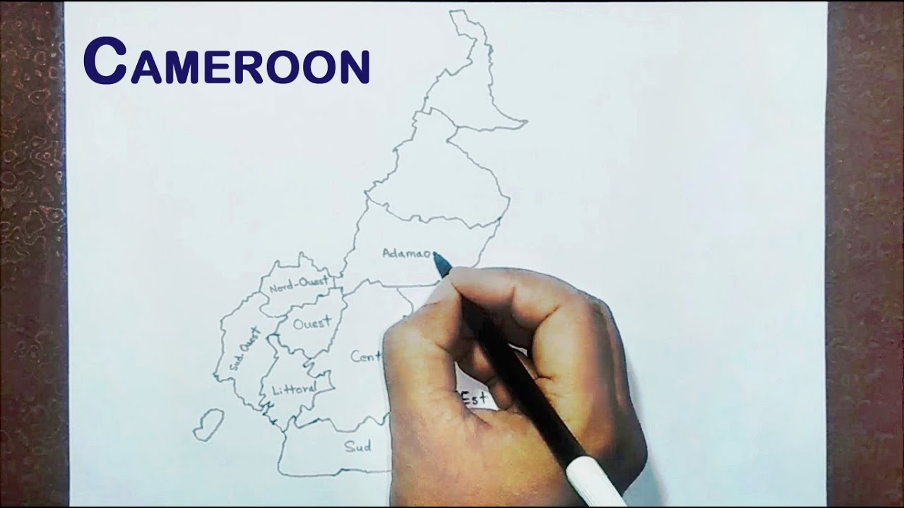 How to draw Cameroon map with provinces
