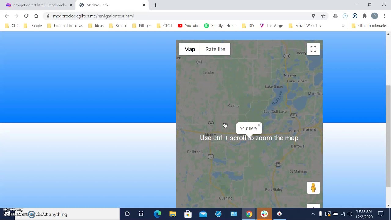 Geolocation Javascript and API Map