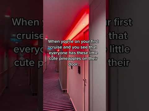 FINDING OUT WHAT PINEAPPLES MEAN ON A CRUISE SHIP!!! #cruise #cruiseship #cruiser #pineapple #funny
