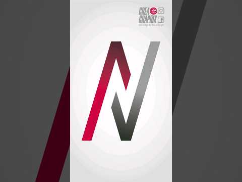 Como hacer un logotipo de la letra N | Logo ideas [TUTORIAL ILLUSTRATOR]