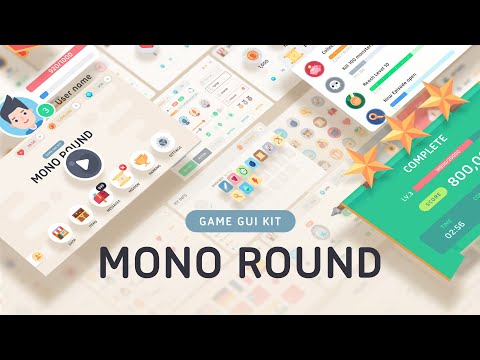 Unity Asset Store [ GUI Kit - Mono Round ]