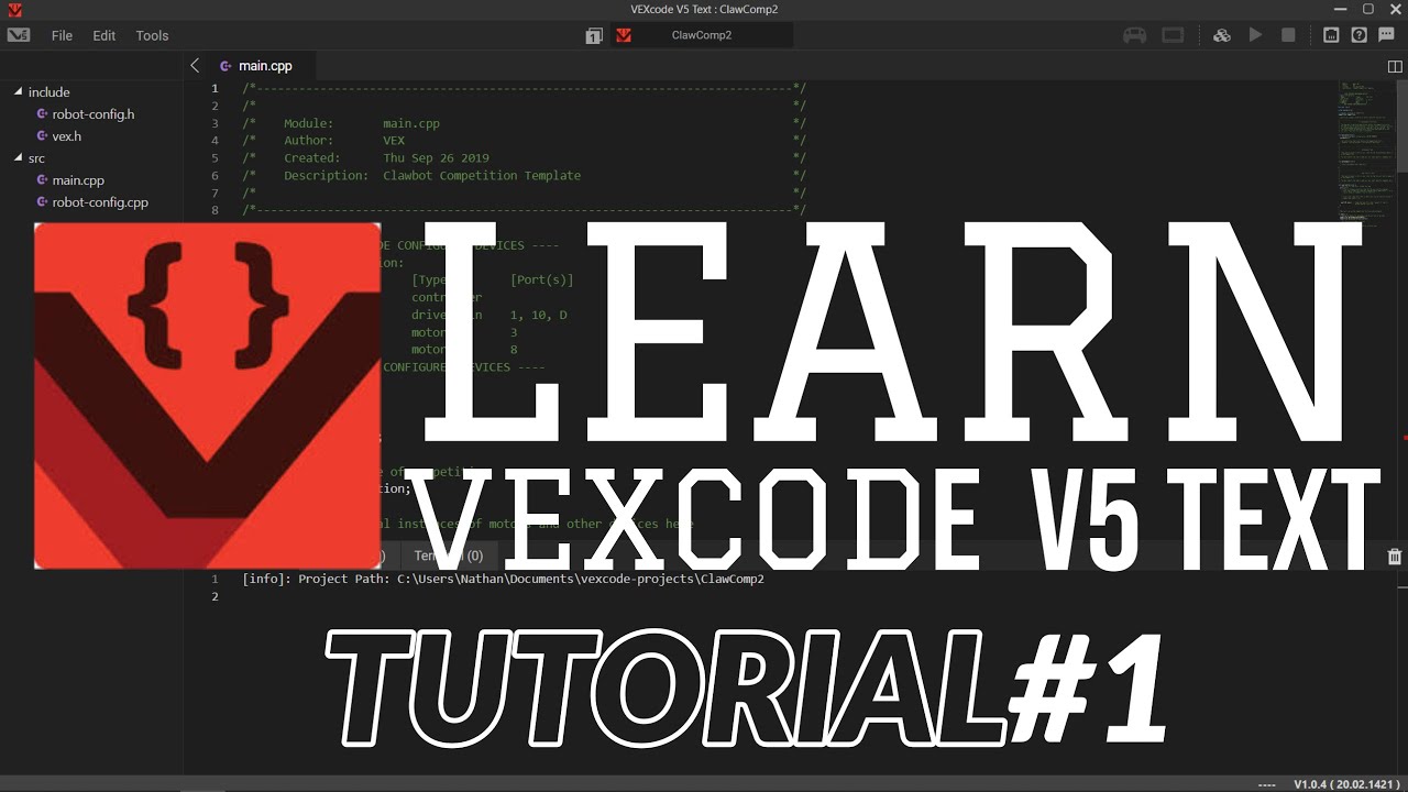 T1 Introduction To VEXcode V5 Text