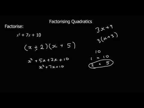 Factorising Quadratics