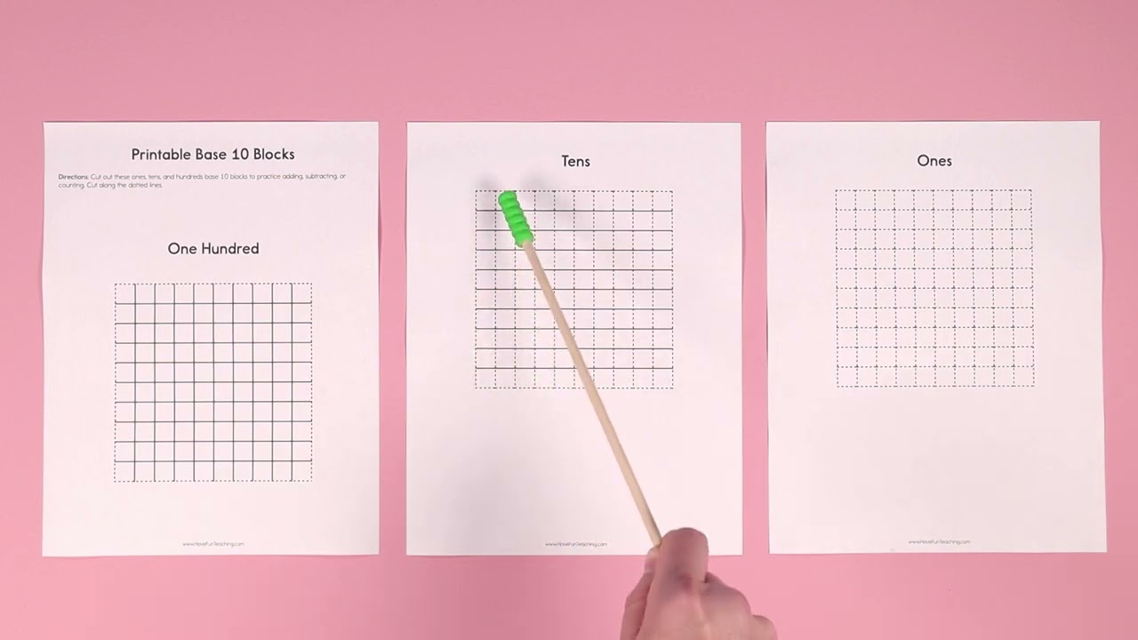 Printable Base 10 Blocks