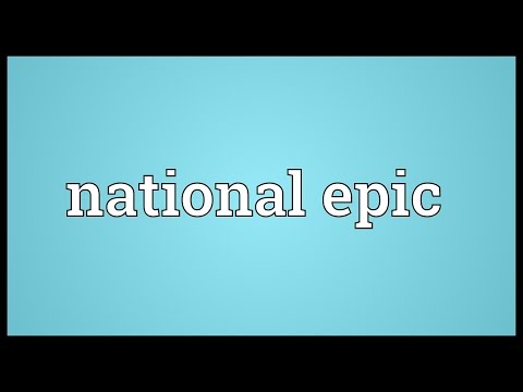 National epic Meaning