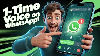 Q: Where is the option to send one-time voice messages in WhatsApp?