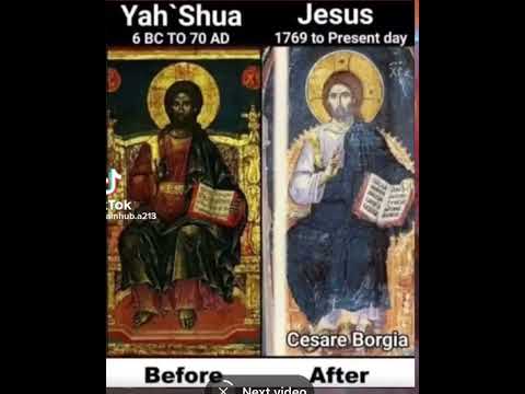 Modern Day Face Of Jesus Is Cesare Borgia. Did you know?!?👀 #falseimage #yahushua #bibleverse