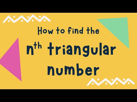 How To Find The Nth Triangular Number
